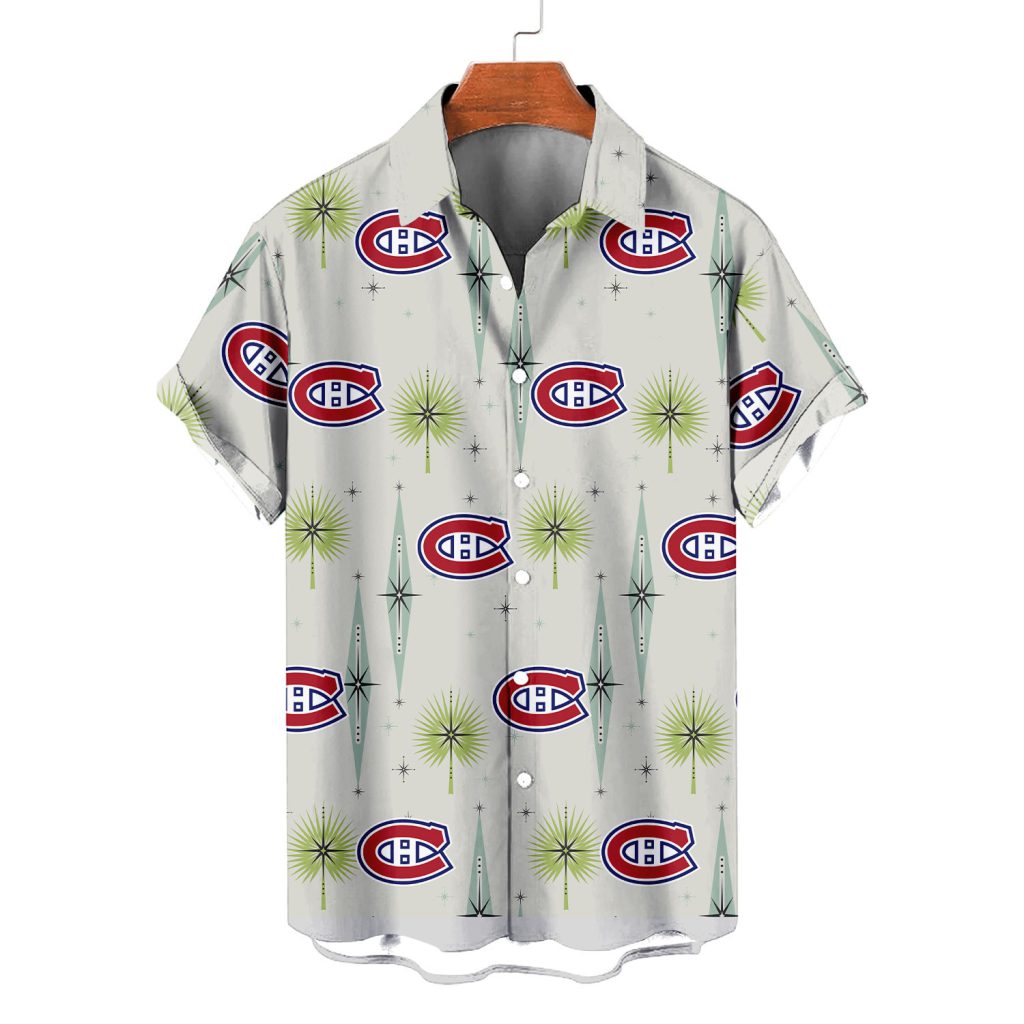 Montreal Canadiens | NHL Hawaiian Shirt Logo D1 - ice-hoodie